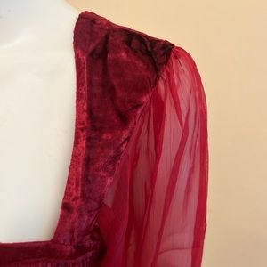 Urban Outfitters | Tops | Urban Outfitters Nwt 69 Red Velvet Boho ...